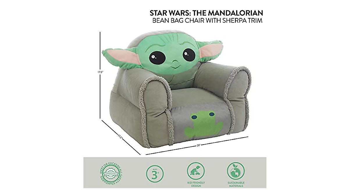 Star Wars Grogu Bean Bag Chair for Kids | Cozy & Fun