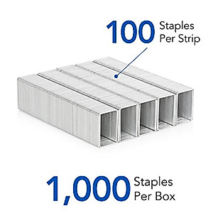 Swingline Staples, Heavy Duty, 3/4" Length, 160 Sheet Capacity, 100/Strip, 1000/Box, 1 Pack (35319) , Silver