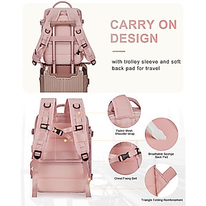 winspansy Large Travel Backpack for Women Men Carry on Backpacks Waterproof Flight Approved Personal Item Bags Luggage Backpacks Fit for 17 Inch Laptop Business Work,Mochila de Viaje