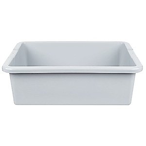 Rubbermaid Commercial Bus/Utility Box, 17.3-Inch X 7-Inch X 21.5-Inch, Gray (335192Gray)