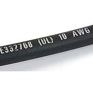 TEMCo 10 AWG/Gauge Solar Cable - Made in The USA 100 Feet Black (Variety of Lengths Available)
