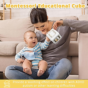 SOCBTNSO Busy Cube Toys for 1 Year Old Boy, Montessori Toys for 1+ Year Old, Travel Sensory Toys for Toddlers 1-3, Learning Fine Motor Skills| 1st Birthday Gifts Boy Easter Basket Stuffers 12 Months +