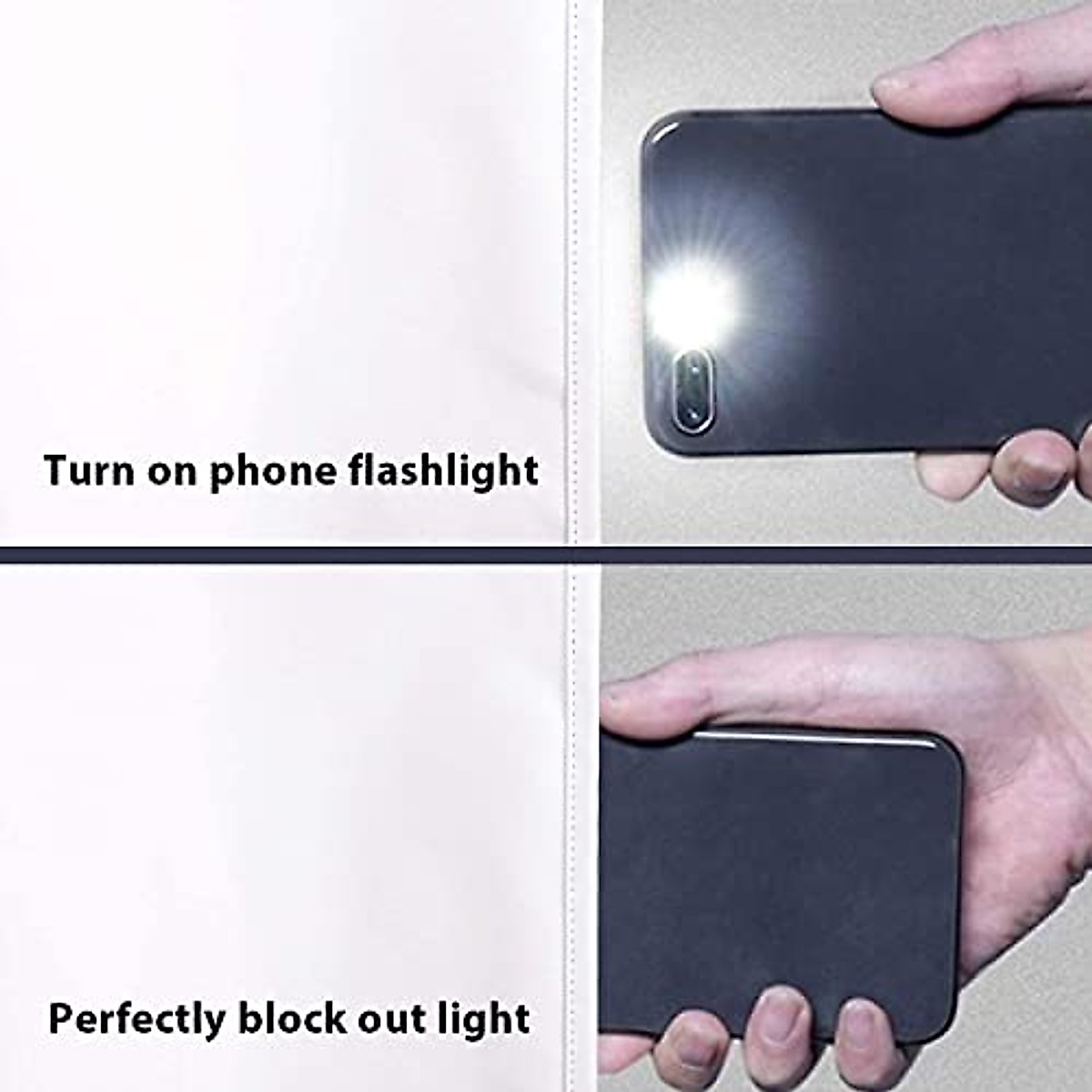 Rose Home Fashion Thermal Insulated Blackout Curtain Liner Panel-Ring Included- Curtain Liner 100% Darkening,Blackout Liner for 63 Inch Curtains (White, 27x59 2pieces)