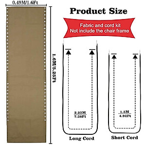 MGWOTH Zero Gravity Chair Replacement Fabric with Bungee Cord Kit, Repair Cloth for Anti-Gravity Lounge, Mesh Part for Patio Sling Folding Recliner Couch Outdoor Pool Lawn