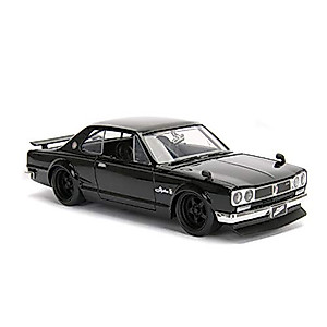 Jada Toys Fast & Furious 1:24 Brians's Nissan Skyline 2000 GT-R Die-cast Car, Toys for Kids and Adults (JA99686) , Black