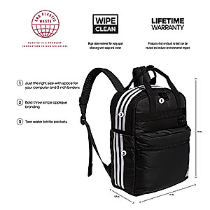 adidas Unisex Essentials 2 Backpack, Black/White, One Size