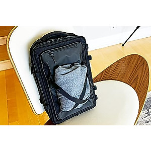 Taskin ONE | Carry-on/Day-use Large Travel Laptop Backpack for Men | Double Expandable Convertible 20L/30L/40L