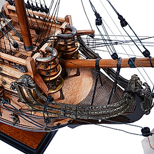 Old Modern Handicrafts San Felipe Medium Wooden Model Ship, Multi