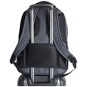 Kenneth Cole REACTION Travelier Multi-Pocket Laptop & Tablet Business, School, & Travel Backpack Bag, Charcoal, One Size