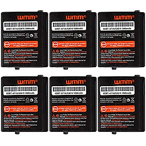 1000mAh Rechargeable Batteries for Motorola 53615 KEBT-071A KEBT-071-B KEBT-071-C KEBT-071-D Talkabout 5950 T4800 T4900 T5000 T5800 T9500R 3.6V Two-Way Radio Batteries(6 Pack)