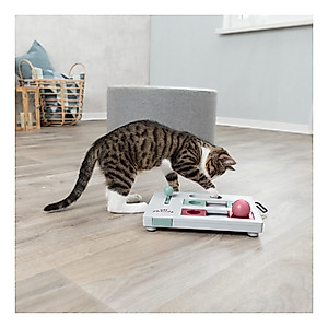 TRIXIE Cat Activity Brain Mover, Strategy Game for Mental Stimulation, Interactive Play for Cats, Treat Dispenser, Cat Toy