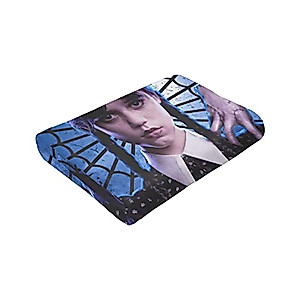 Wednesday Movie Ultra-Soft Micro Fleece Blanket 3D Fashion Print All Season Couch Sofa Warm Bed Throw Blanket Perfect for Kids Adults Family Birthday Gift 50"X40"