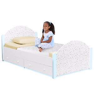 Kids Waterproof Bed Pad - Washable Underpad with Tuck in Sides - Soft Quilted Reusable Bed Wetting Protection for Potty Training Children (Toddler and Single Bed Size) - by BrightCare