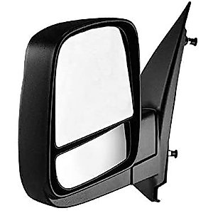 Dependable Direct Driver Side Textured Side View Mirror for 08-14 Chevy Express & GMC Savana 1500, 08-17 Chevy Express 2500 3500, GMC Savana 2500 3500 - with Blind Spot Corner Glass - GM1320395