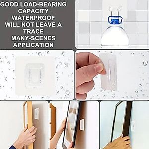 Transparent Double-Sided Adhesive Wall Hooks Nail Free No Damage Without Traces, 2024 New Hanger Strong Self-Stick Hooks for Bathroom and Kitchen Office (10 PCS)