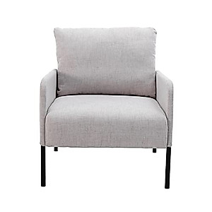 Kmax Fabric Single Sofa Couch Modern Accent Chair for Living Room Small Space, Apartment, Bedroom, Dorm, Office - Beige