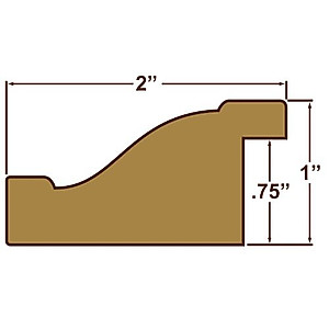 Craig Frames 21834700BK 16 by 20-Inch Picture Frame, Smooth Wrap Finish, 2-Inch Wide, Black