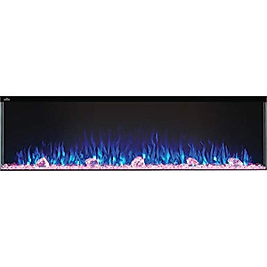 Napoleon Trivista Primus 60 inch Wall Mount Electric Fireplace - Black, NEFB60H-3SV