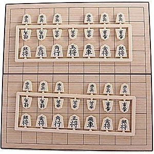 Chess Portable Set International New Study Shogi Japanese Board Game with Wooden Folding Chessboard for Beginners Kida Adult LQHZWYC