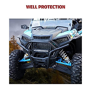A & UTV PRO Front Low Profile Bumper for 2019-2023 Polaris RZR 1000 XP/XP 4/ XP Turbo/Trail, Heavy Duty Steel Tube Desert Brush Guard UV Resistant Protector Accessories, Replace OEM # 2884019-458