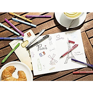 Nylon Tip Writing Pen - STABILO pointMax - Wallet of 12 - Assorted Colors
