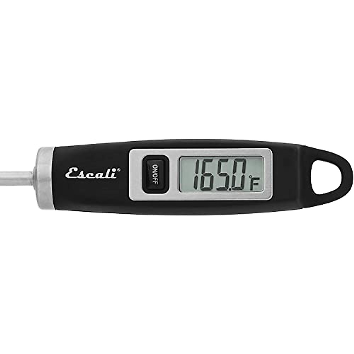Escali DH1 Gourmet Digital Meat Thermometer with Extra Long Probe, NSF Certified, Black