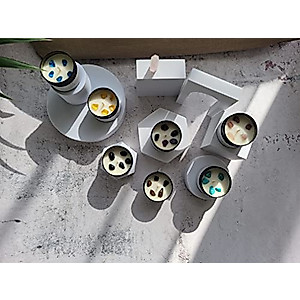 Lucir Store Healing Chakra Crystal Candles Set with a Surprise Chakra Crystal Wand | Set of 7 x Scented Candles with Crystals, Surprise Crystal Wand | E-Book Included