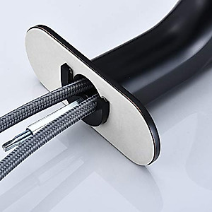 Matte Black Bathroom Sink Faucet Waterfall Single Handle One Hole by Beati Faucet