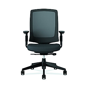 HON Lota Office Chair - Mid Back Mesh Desk Chair or Conference Room Chair, Black (H2281)