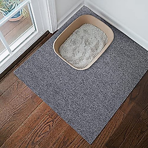 Cat Litter Mat by Americat – 36 x 28 Inches Machine Washable for Easy Clean, Waterproof & Made in USA – X Large Mat Traps Litter Around Cat Litter Box & Protects Floors