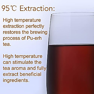 TAETEA Instant Puerh Tea Powder, Pu'er Tea Crystals, 14 Sticks 14g, Sugar Free, Zero Fat, Low Carb, Low Calorie Powdered Puer Tea for Hot & Cold Beverages