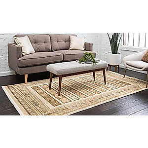 Unique Loom Fars Collection Area Rug - Pasadena (9' x 12' 2" Rectangle, Ivory/ Cream)