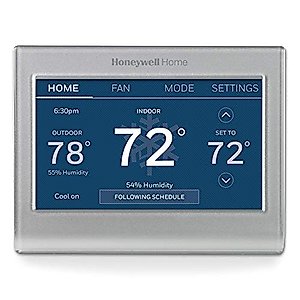 Honeywell Home RTH9585WF Wi-Fi Smart Color Thermostat, 7 Day Programmable, Touch Screen, Energy Star, Alexa Ready, C-Wire Required, Not Compatible with Line Volt Heating