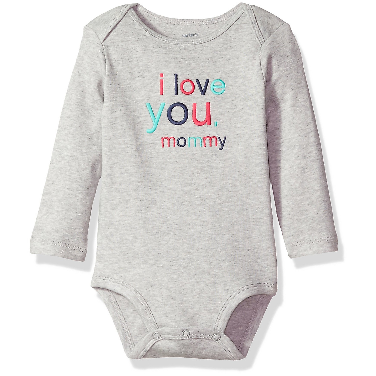 Carter's Baby Girls' Slogan Bodysuit (118g072), Love You Mommy, 6 Months