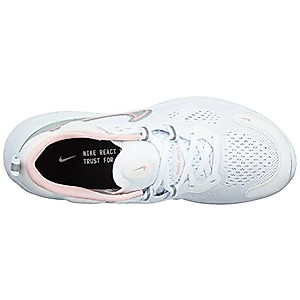 Nike Women's React Miler 2 Shoes, White/Pink, 10.5