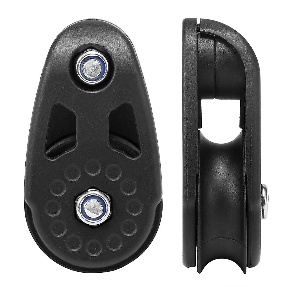 LIXADA 2Pcs Kayak Slide Rail Anchor Trolley Kit Pulley Blocks for Kayak Canoe Boat