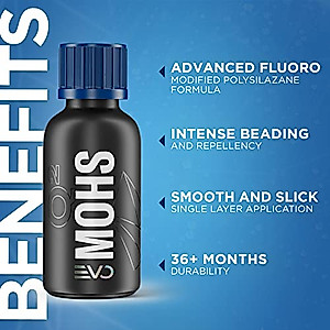 GYEON Q2 MOHS EVO Ceramic Coating 50ml - Legendary Coating - World-First Fluoro Modified Polisylazane Ceramic Coating - Self Cleaning - Ultra Hard - Incredibly Slick - Extreme Durability