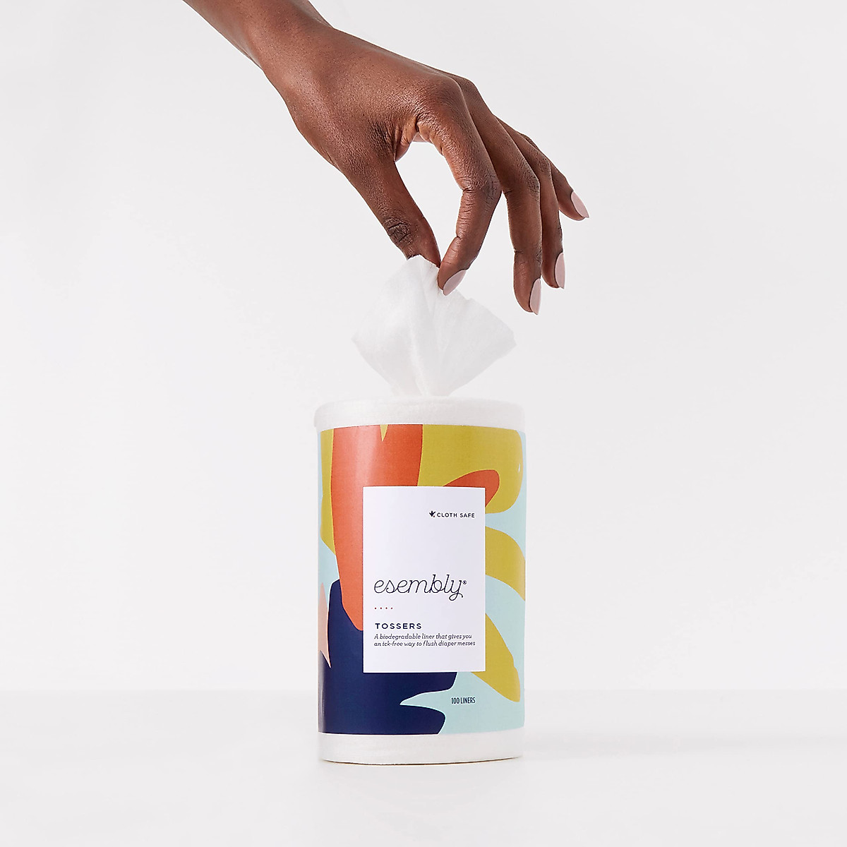 Esembly Tossers, Cloth Diaper Disposable Bamboo Liner, Fragrance-Free and Chlorine-Free, One Size, 200 Liners (2-Pack)