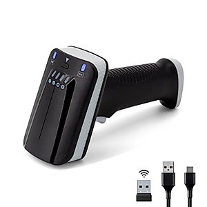 YANZEO SR290 UHF RFID Reader Handheld Terminal Barcode Scanner 1D/2D QR Barcode Reader Bluetooth 2.4 GHz+Wired USB Bar Code Reader for Jewelry/Clothing/Shoe Store, Supermarket, Warehouse