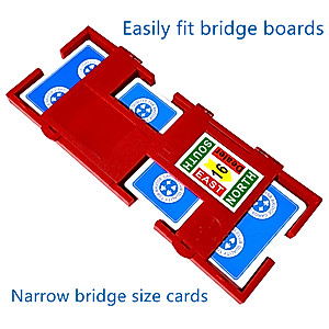 TSB Jumbo Index Bridge Cards Pack of 12 Decks - 6 Colors Jumbo Print Bridge Playing Cards - with Single Box for Easy Storage(12 Decks in 6 Colors)