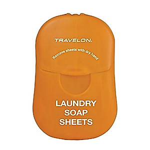 Travelon Laundry Soap Sheets, 50-Count