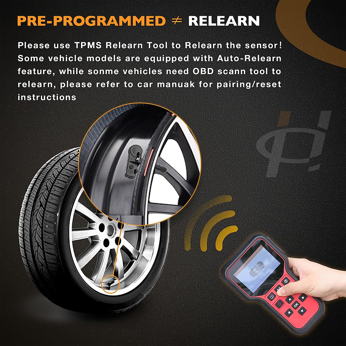 HQPASFY Tire Pressure Sensor 433MHz TPMS 4PCS Compatible with Dodge Charger Challenger Ram Chrysler 300 & More Replaces# 56029398AB