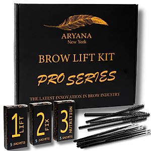 ARYANA NEW YORK Eyebrow Lamination Kit - At Home DIY and Salon Use brow perm for Fuller Eyebrows Instant Lift - Professional Brow Sachet Series