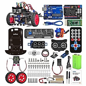 OSOYOO Smart Robot Car kit for Arduino to Learn Programming and Get Hands on Experience of Robotic Assembly for Adults and Kids