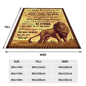 Alieny to My Brother Blanket, Big Brother Gift, Brother Gifts from Sister, Brother Sister Gift, Brother Gifts Ideas for Birthday Christmas Graduation, Gifts for Brother Adult Throw Blanket 60"x50"