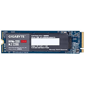 Gigabyte NVMe 256GB M.2 Solid State Drive GP-GSM2NE3256GNTD