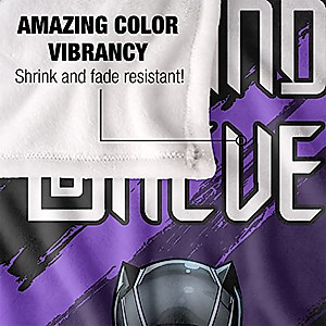 Marvel Black Panther Blanket, 36"x58", Wakanda Forever, Silky Touch Super Soft Throw Blanket