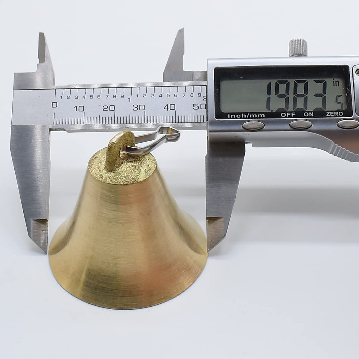 Craft Bells,2PCS Brass Bell(2" X 2") Vintage doorbell for DIY Craft Cow Horse Sheep Dog Camel Bells Home Garden Christmas Tree Decoration Bells KSI(Loud Sound)