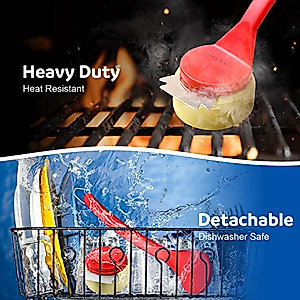 Anpro Grill Brush Bristle Free Scraper - Grill Brush with Scraper,Safe,No Scratch Cleaning,17inch Grill BBQ Cleaning Brush,Steam Cleaner Grill Cleaning Brush for Outdoor Gas/Charcoal Grilling Grates