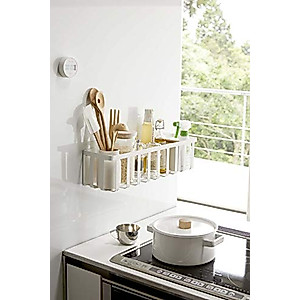 YAMAZAKI home Storage Basket, White